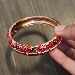 jiu long xing | Jewelry | Jiu Long Xing Cloisonn Enamel Bangle | Poshmark